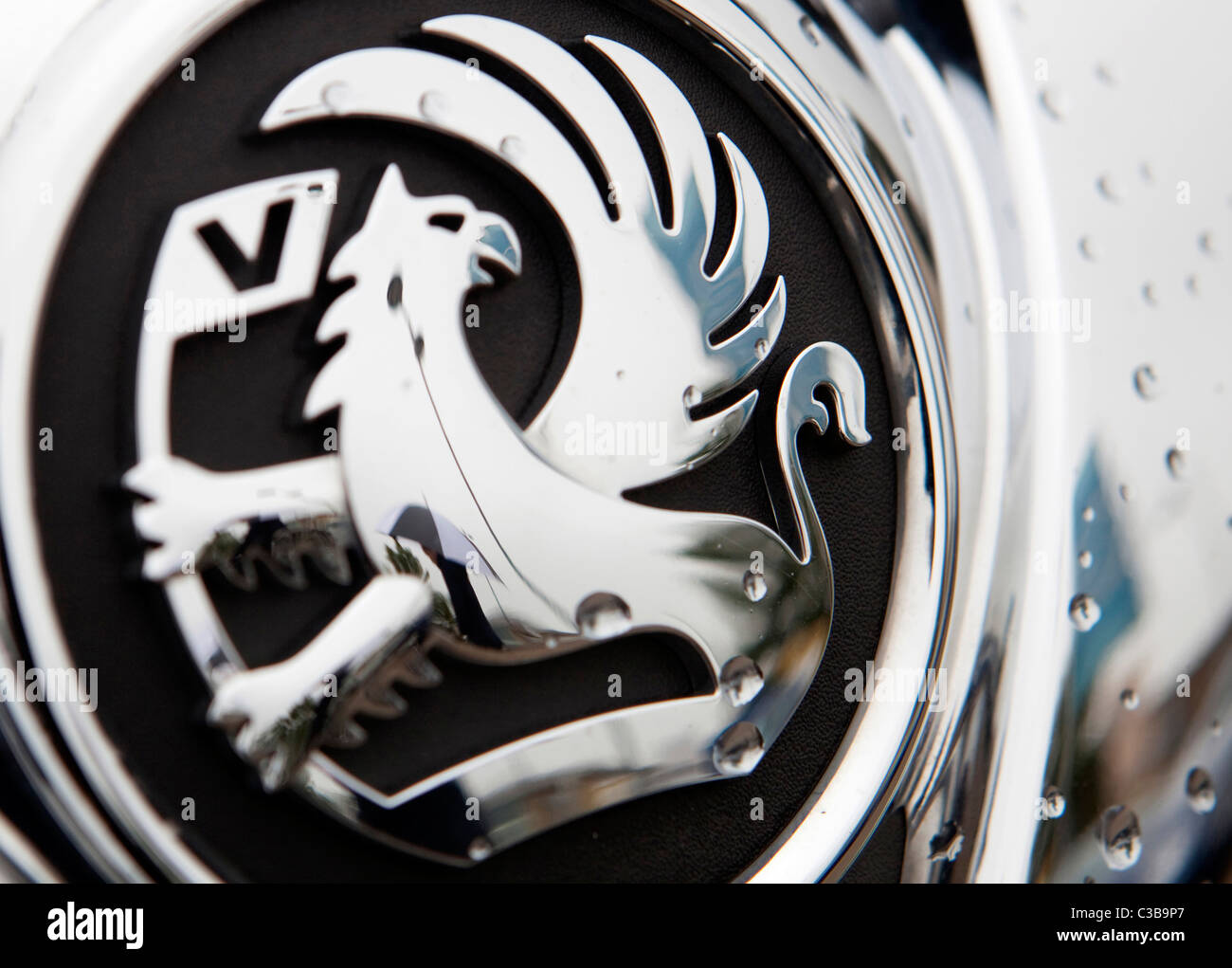 Illustrative image of a Vauxhall Logo,Cambridge Stock Photo - Alamy