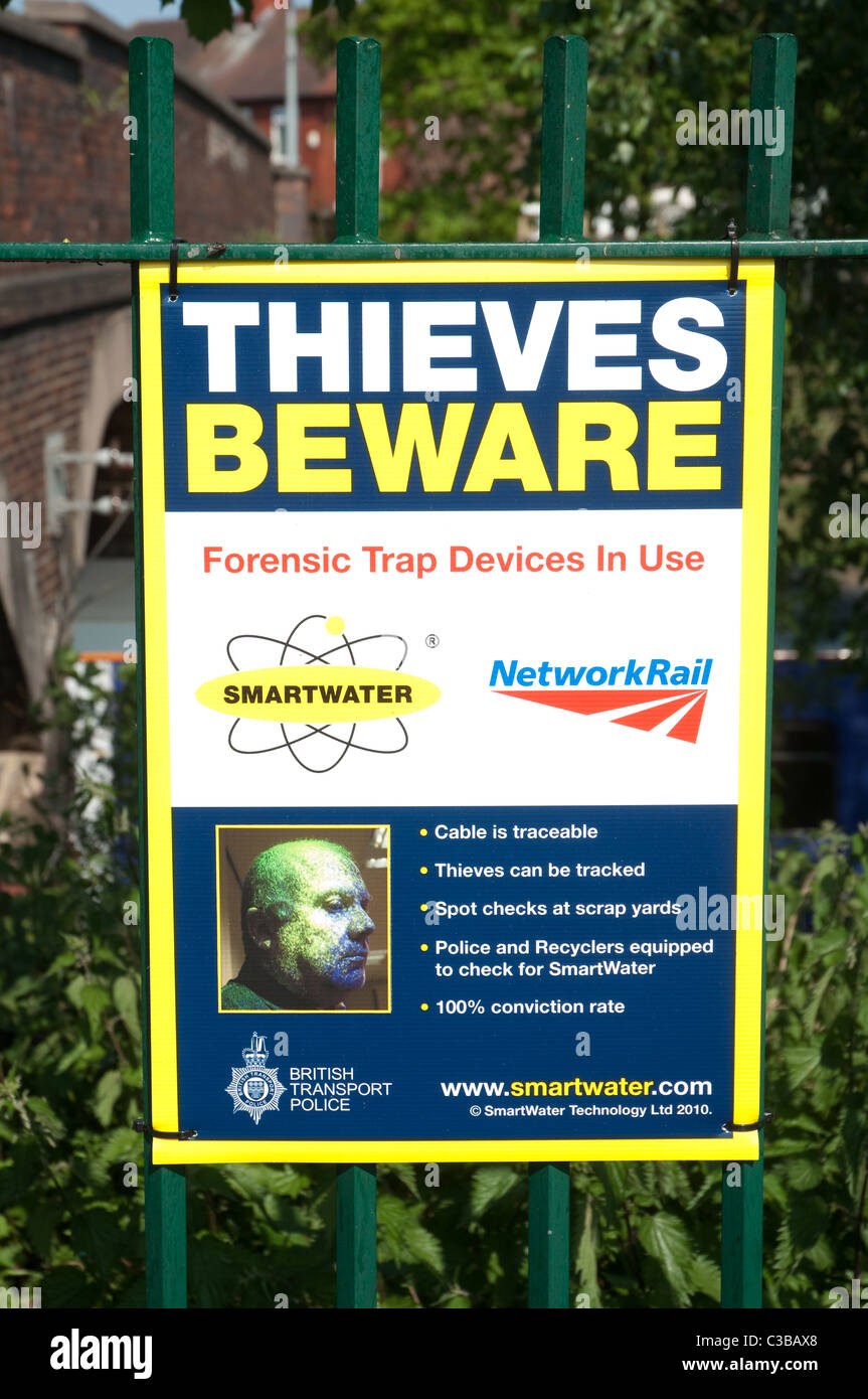 Thieves Beware a campaign poster highlighting the high tech Smartwater ...