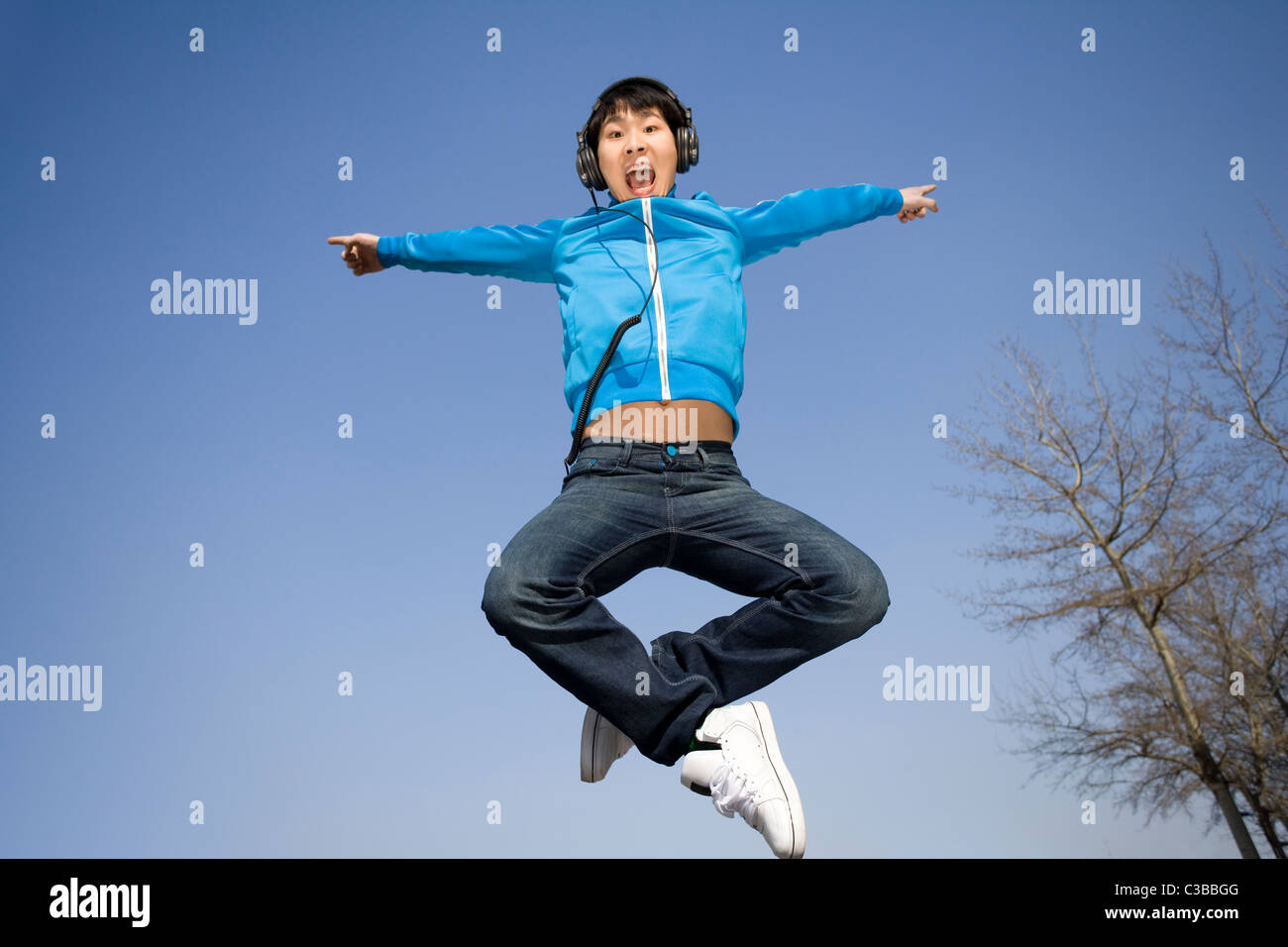 Jumping for Joy Stock Photo - Alamy