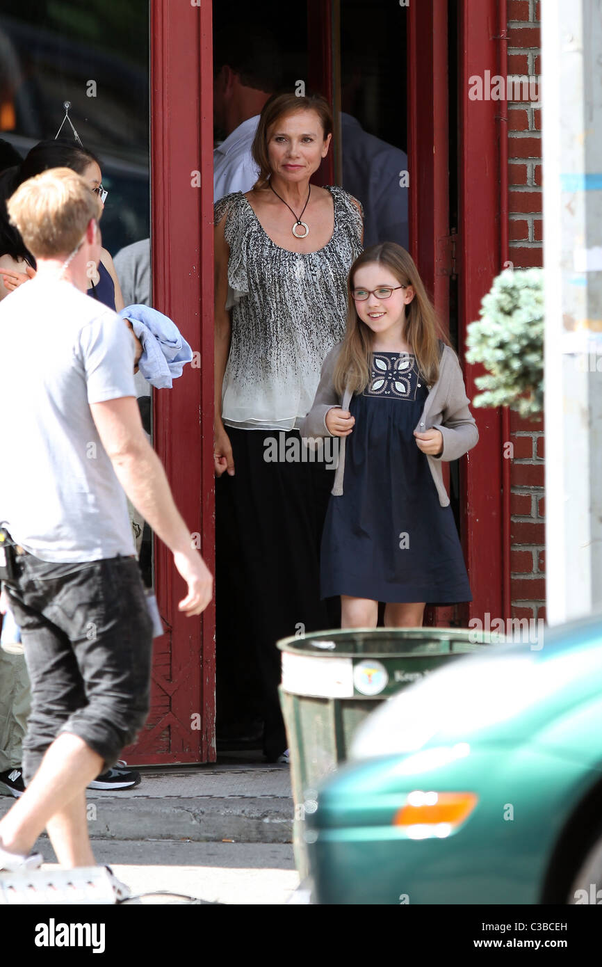 Lena Olin and Ruby Jerins on the set of his new film 'Remember Me ...