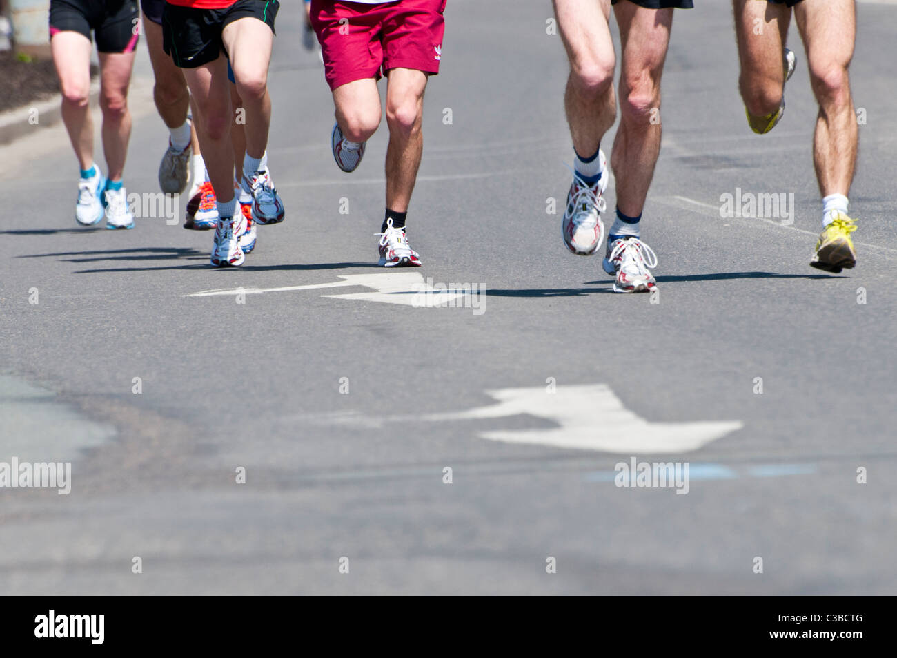marathon runners legs Stock Photo - Alamy
