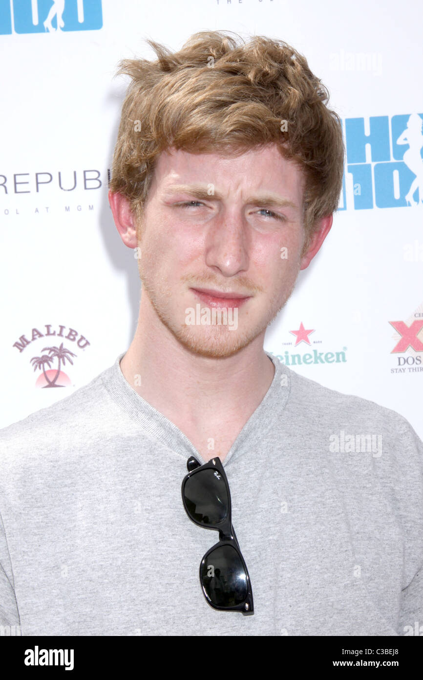 Asher Roth arrives to perform live poolside at Wet Republic at MGM ...