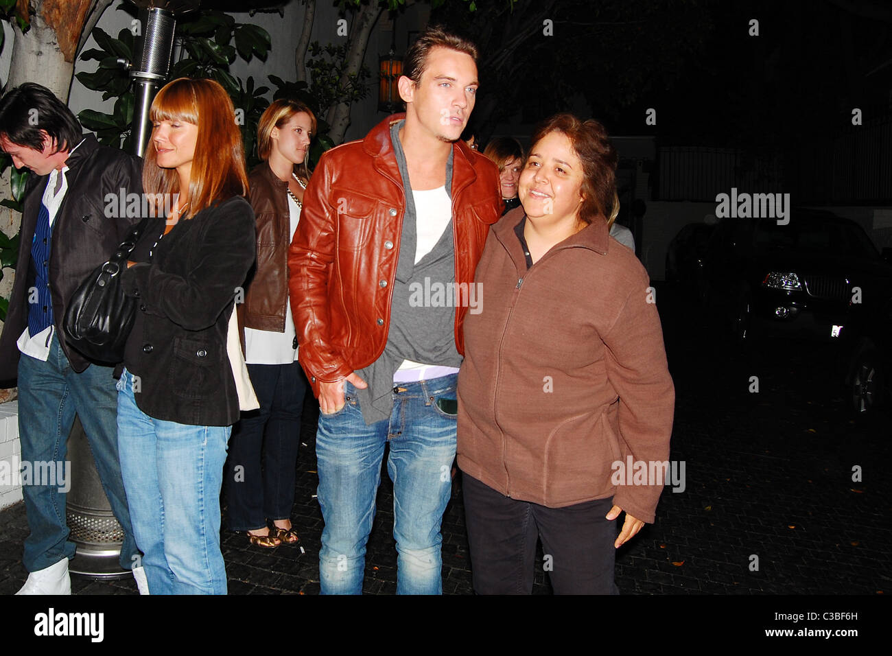 Jonathan Rhys Meyers poses for photographs outside Chateau Marmont Los ...