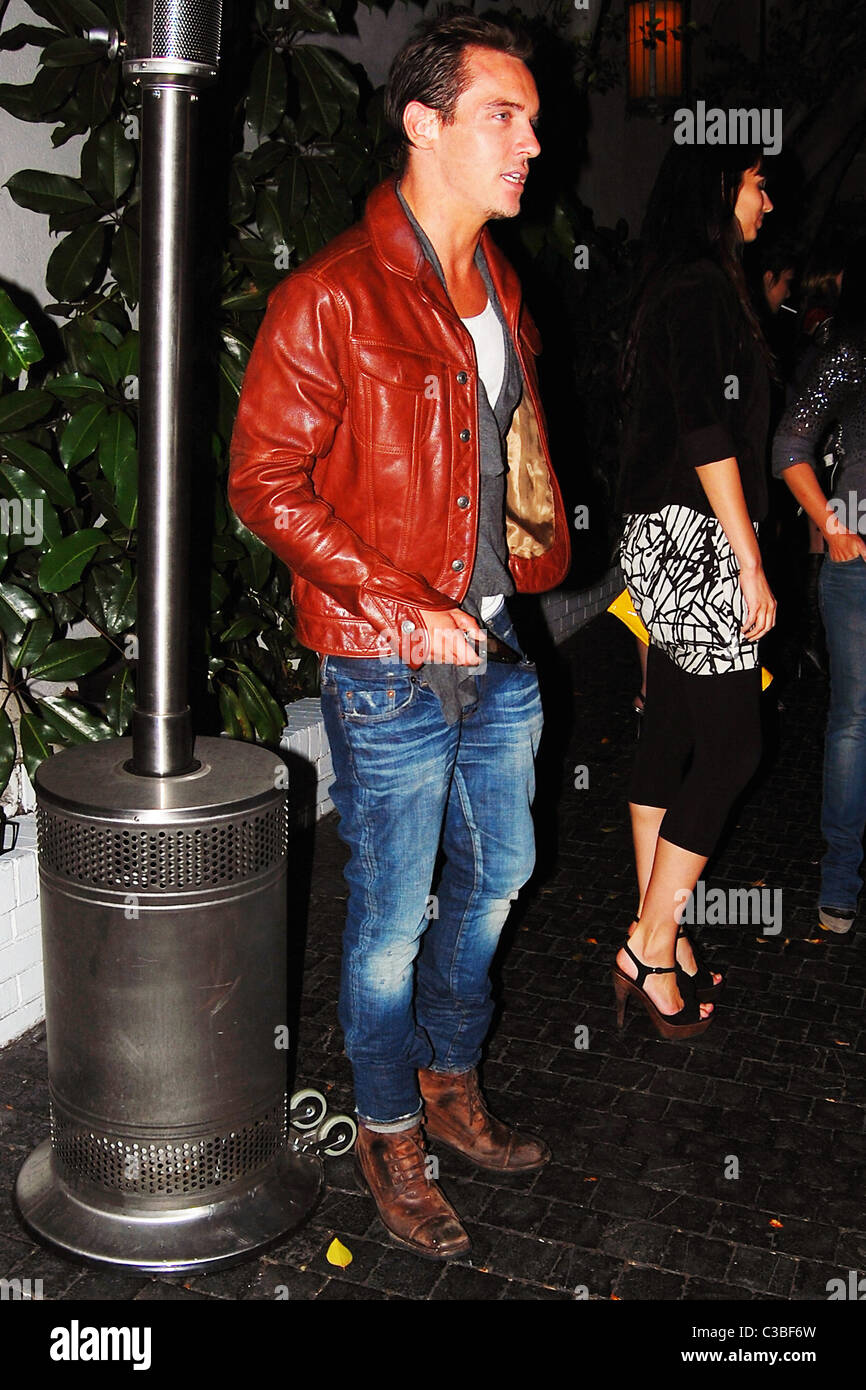 Jonathan Rhys Meyers poses for photographs outside Chateau Marmont Los ...