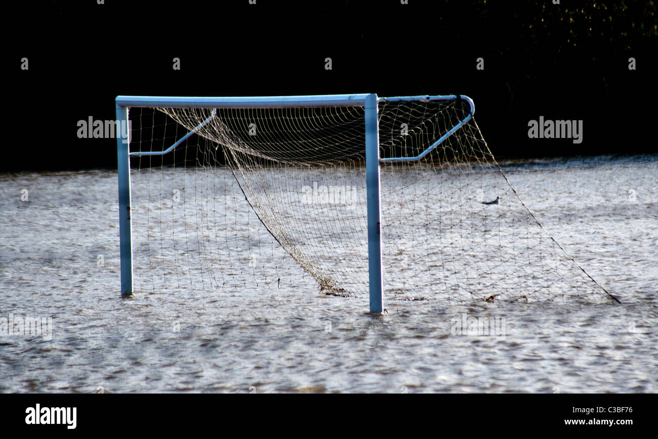 Football pitch flooded hi-res stock photography and images - Alamy