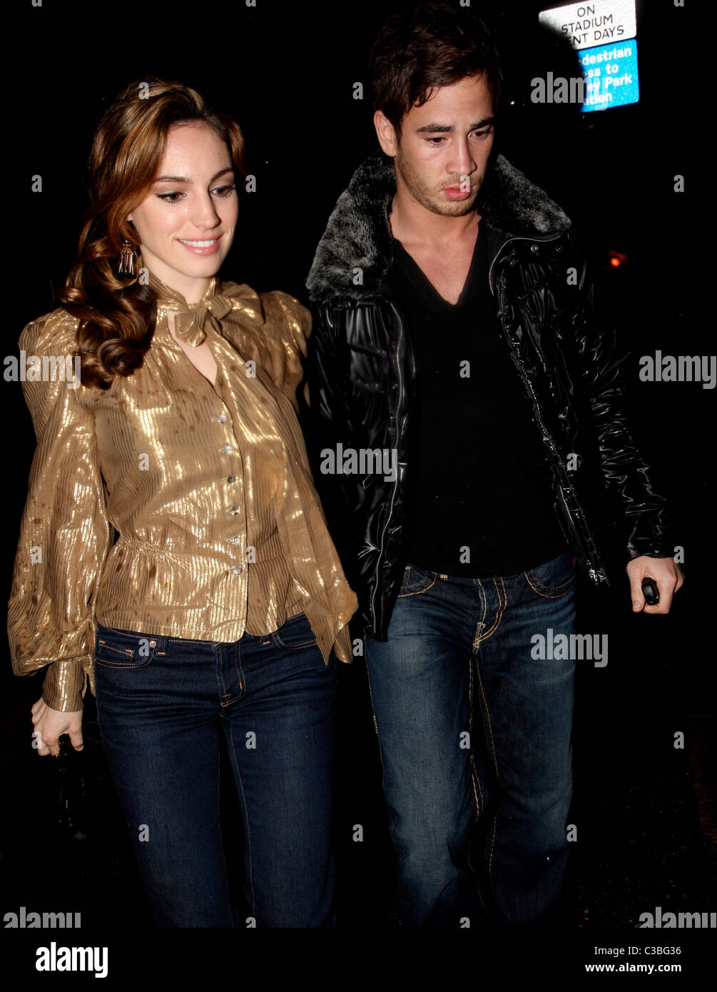 Kelly Brook and Danny Cipriani arriving at the X Factor studios for the ...