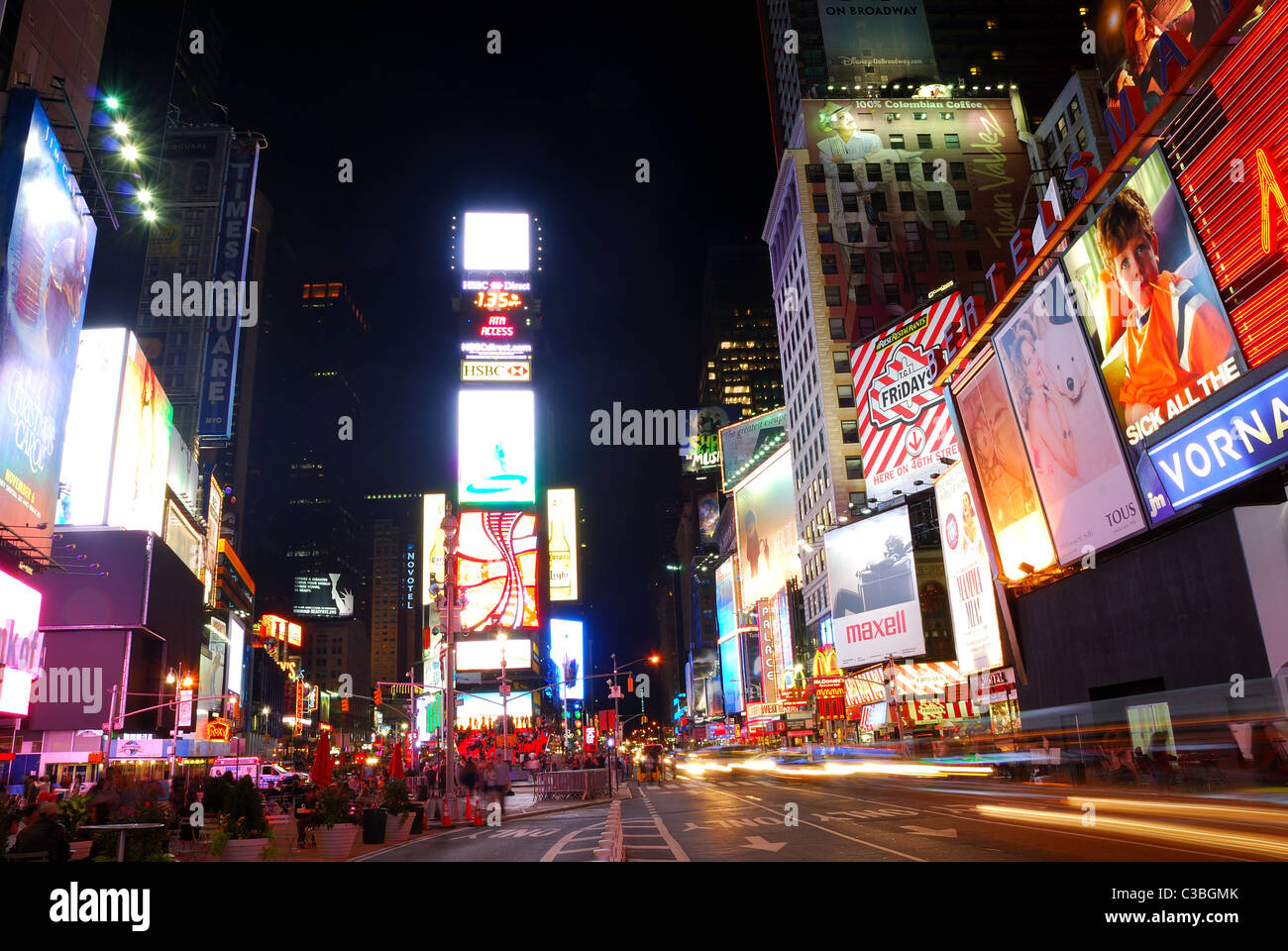 Times Square Busy Night High Resolution Stock Photography and Images ...