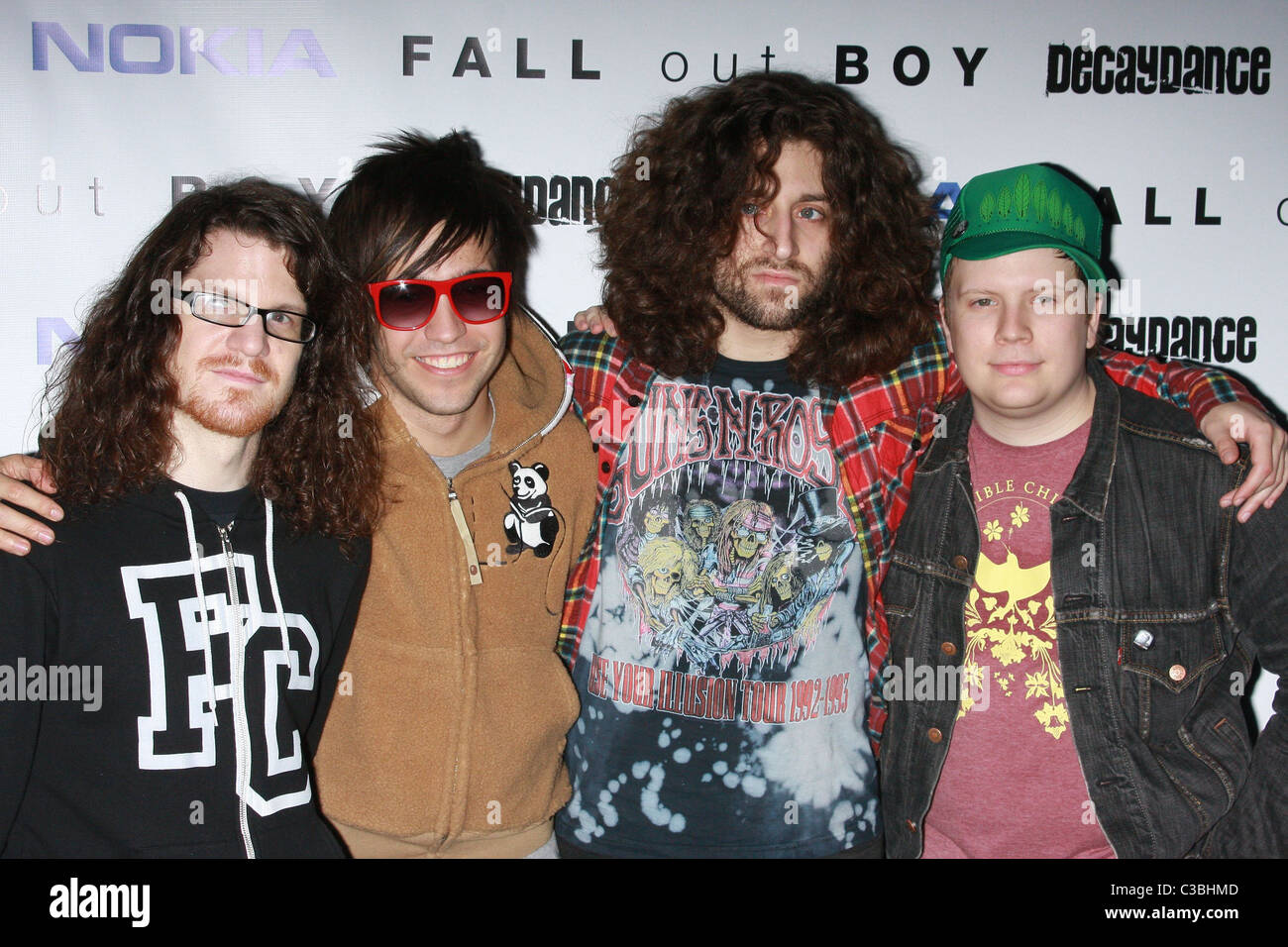 Andy Hurley, Pete Wentz, Joe Trohman and Patrick Stump Fall Out Boy ...