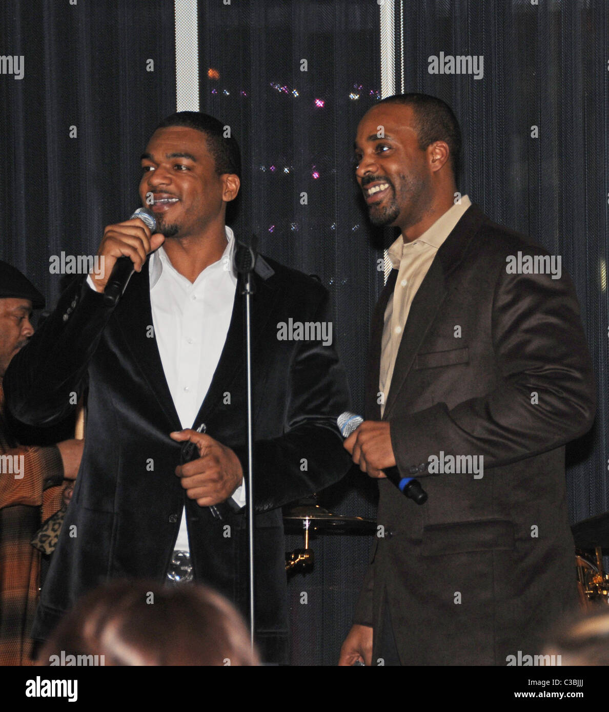 Andre Harris and Vidal Davis BJ the Chicago Kid listening party of his ...