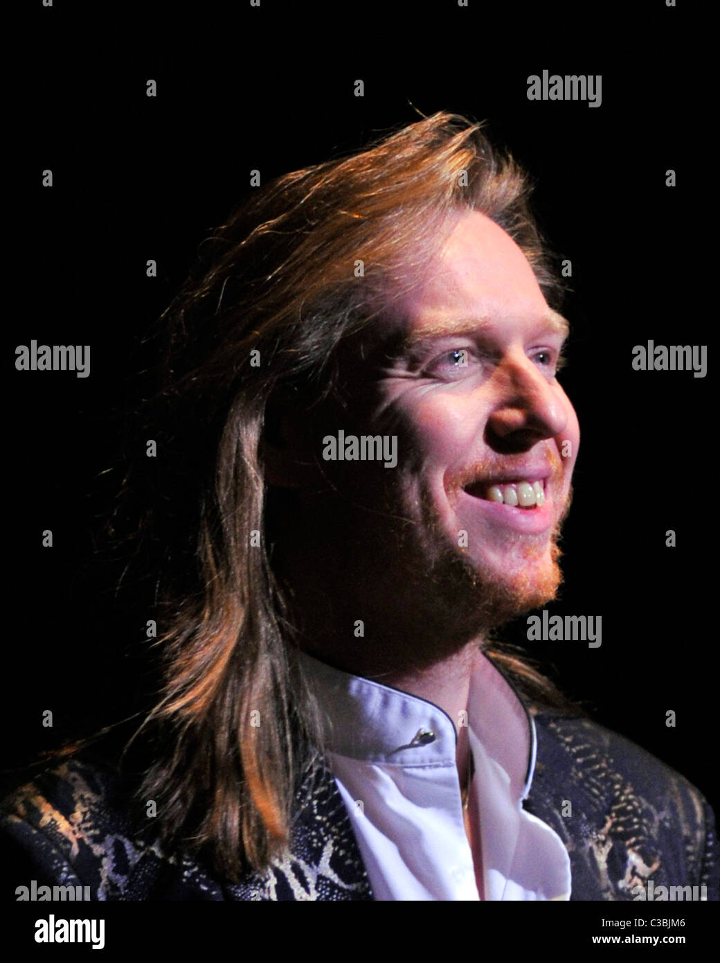 Oliver Wakeman of the band Yes performs at Hard Rock Live within the ...