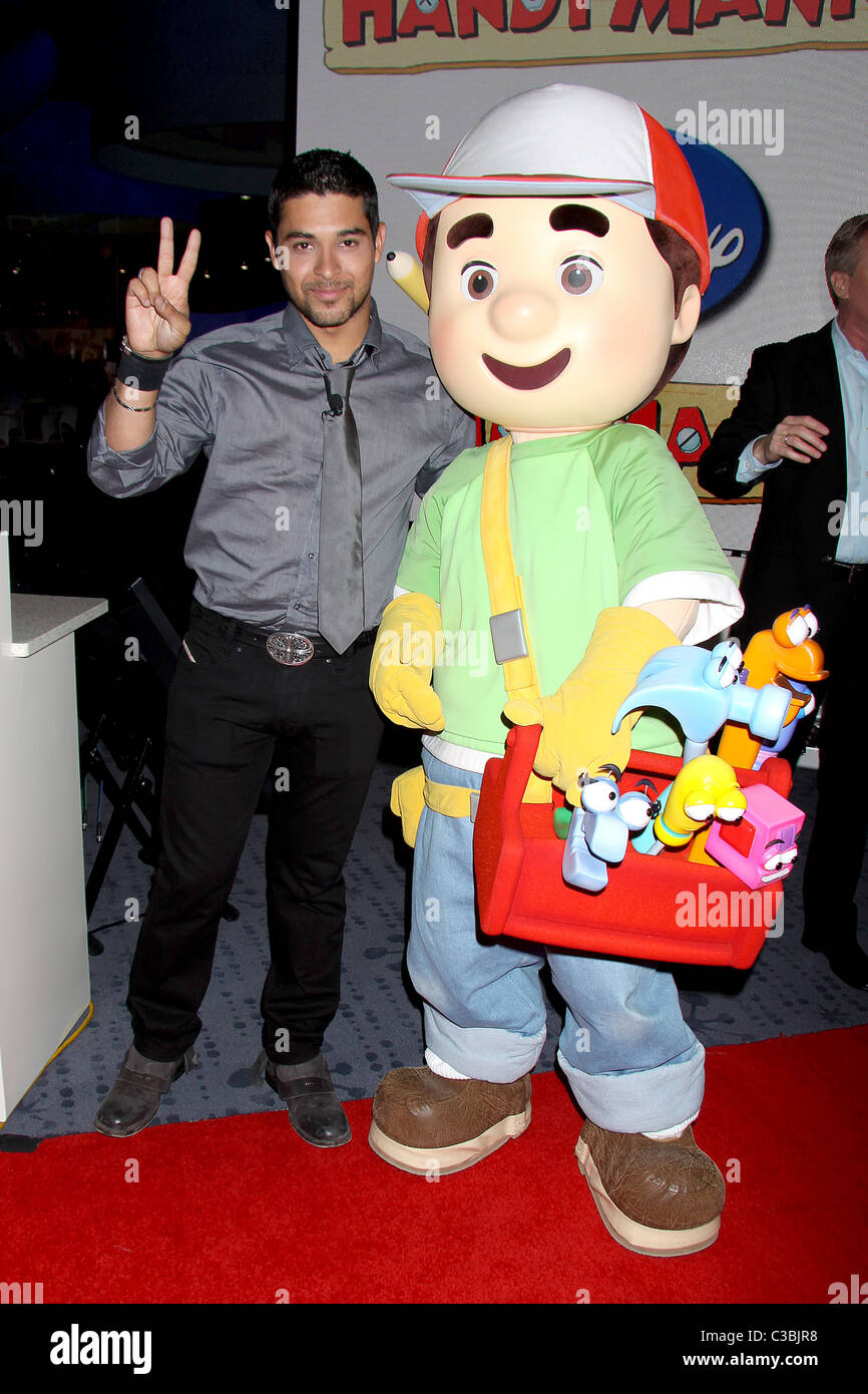 Wilmer Valderrama and the Disney Channel's Handy Manny attend the ...