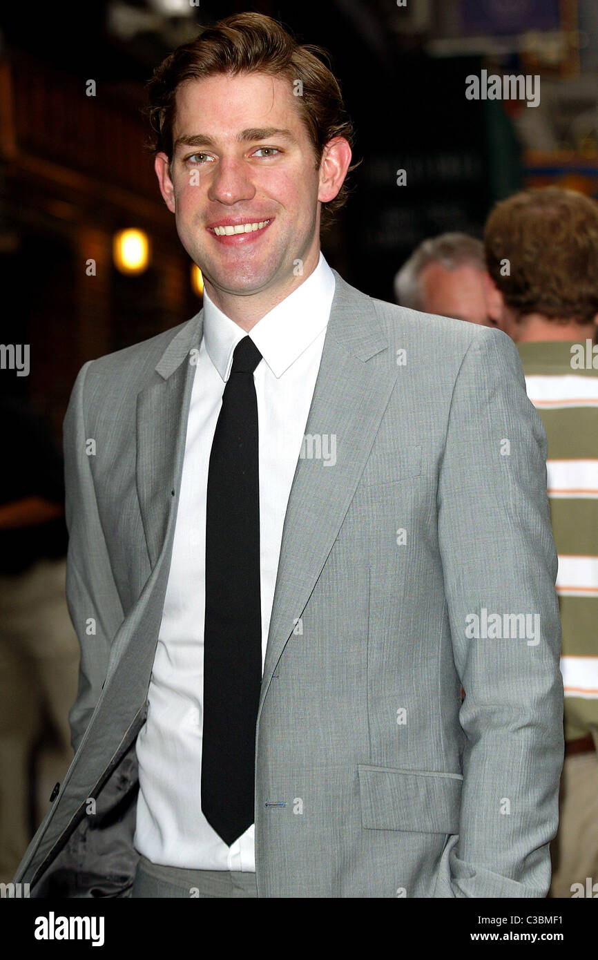 John Krasinski outside Ed Sullivan Theatre for the 'Late Show With ...