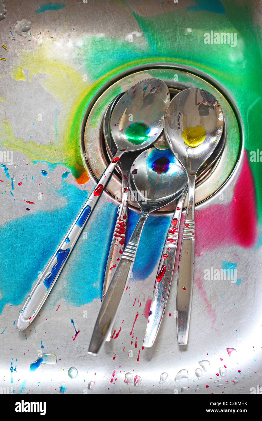 Spoons Shiny High Resolution Stock Photography and Images - Alamy