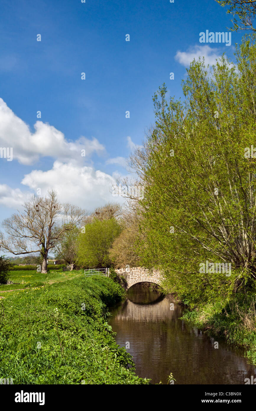 Pretty countryside scene of river sheppey taken at Fenny castle ...