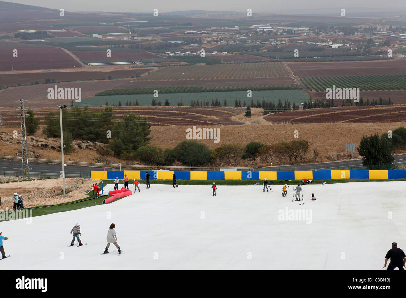 Israel, Gilboa Mountain, Artificial skiing slope Stock Photo - Alamy