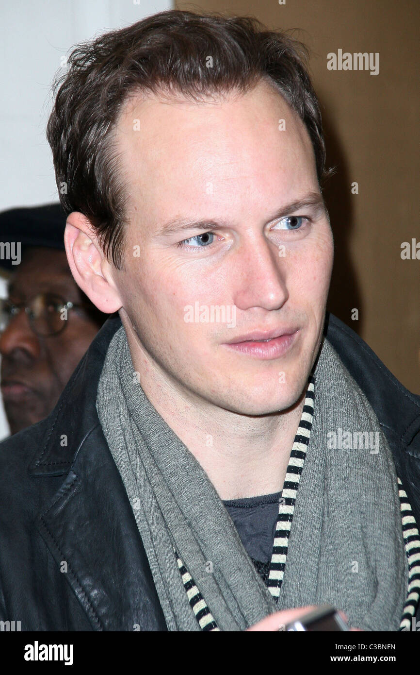 Patrick Wilson Cast members sign autographs after a performance of 'All ...