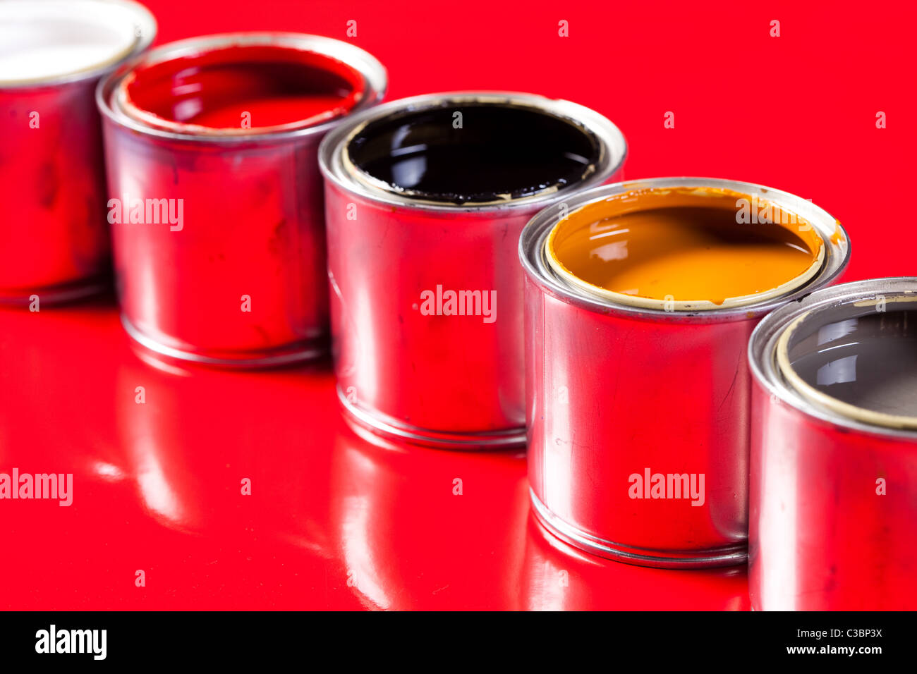cans of paint Stock Photo - Alamy