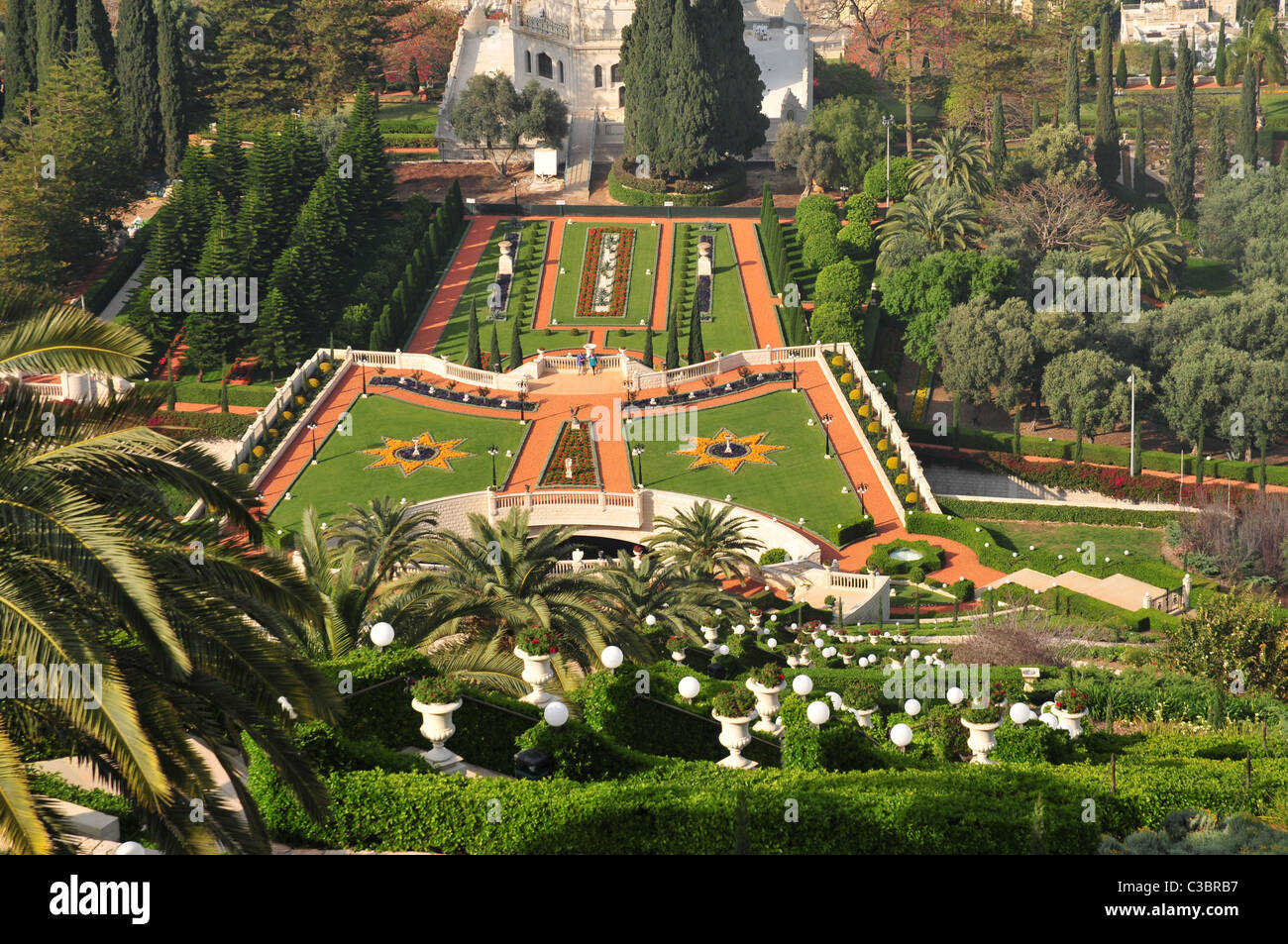 Israel, Haifa, The gardens of the Bahai Shrine Stock Photo - Alamy