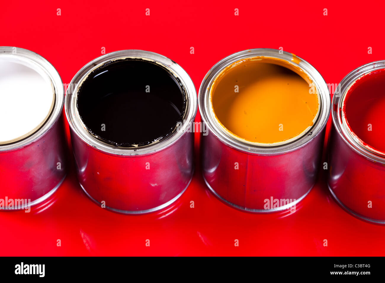 cans of paint Stock Photo - Alamy