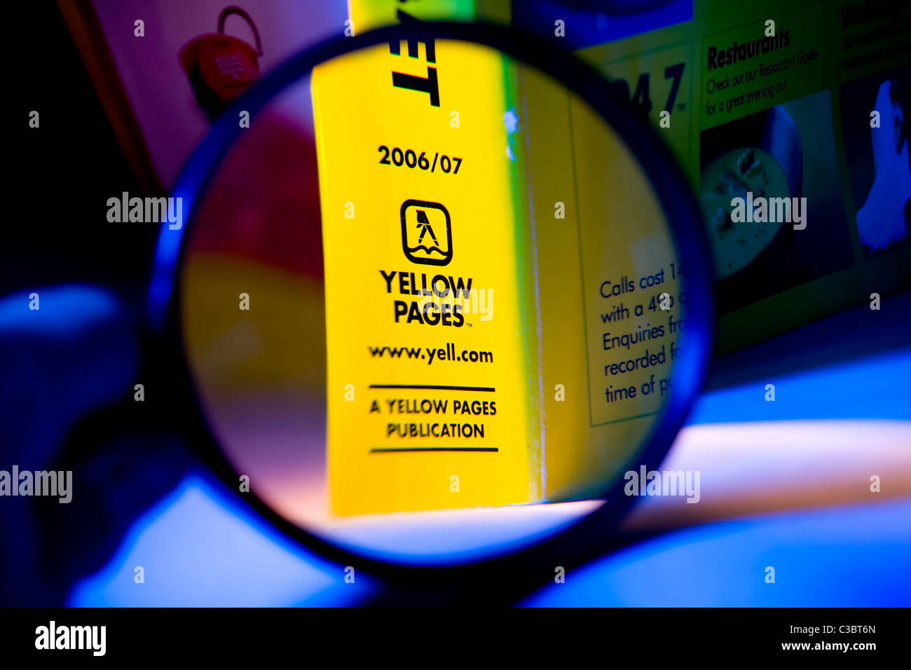 illustative image of the Yellow Pages Stock Photo - Alamy