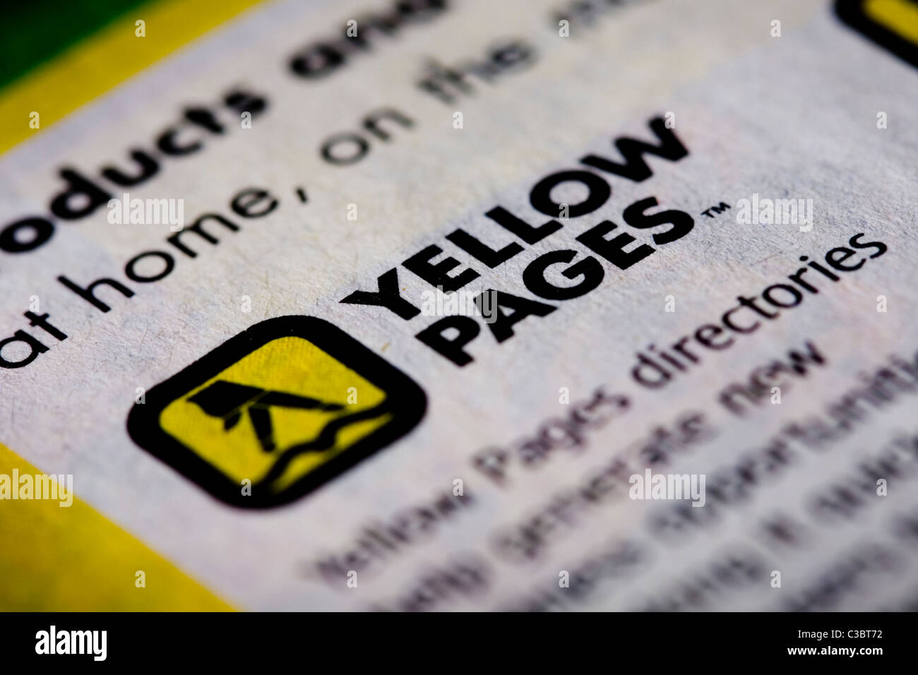 illustative image of the Yellow Pages Stock Photo - Alamy