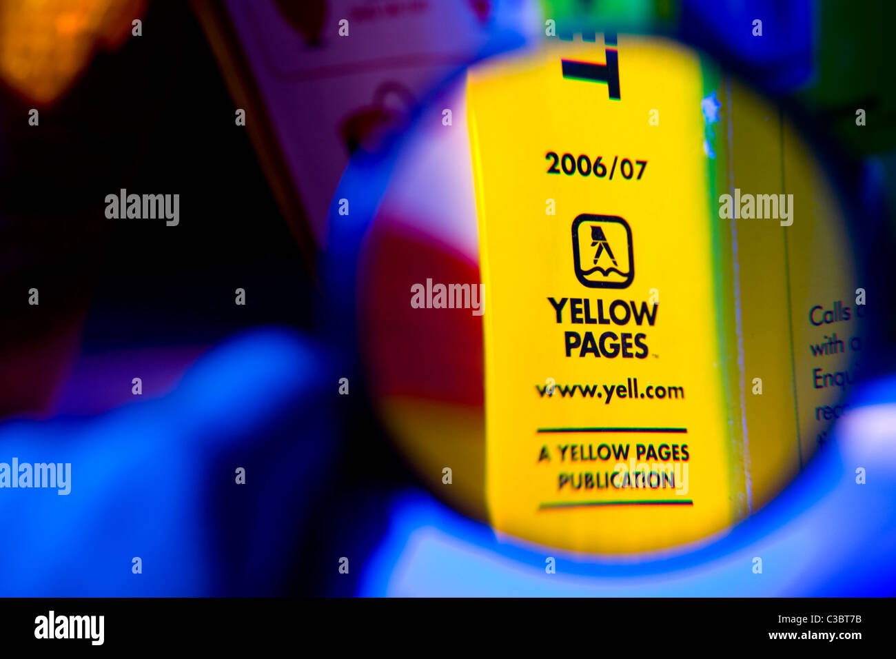 illustative image of the Yellow Pages Stock Photo - Alamy