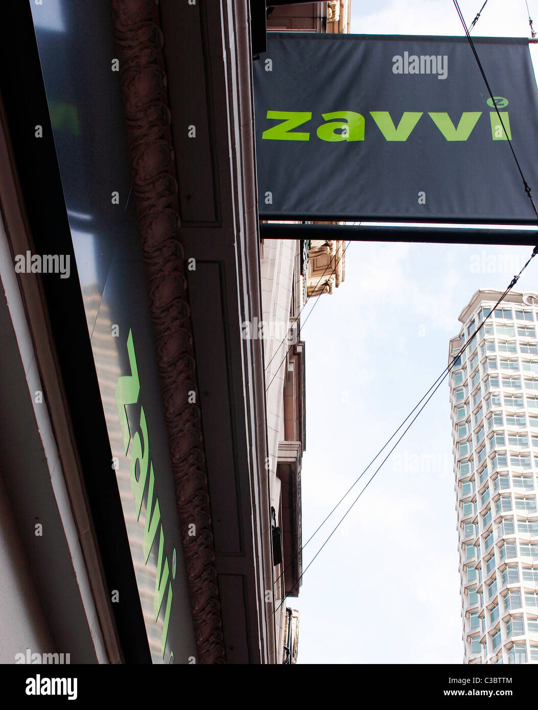 A flag outside an old branch of Zavvi, who went into administration in ...