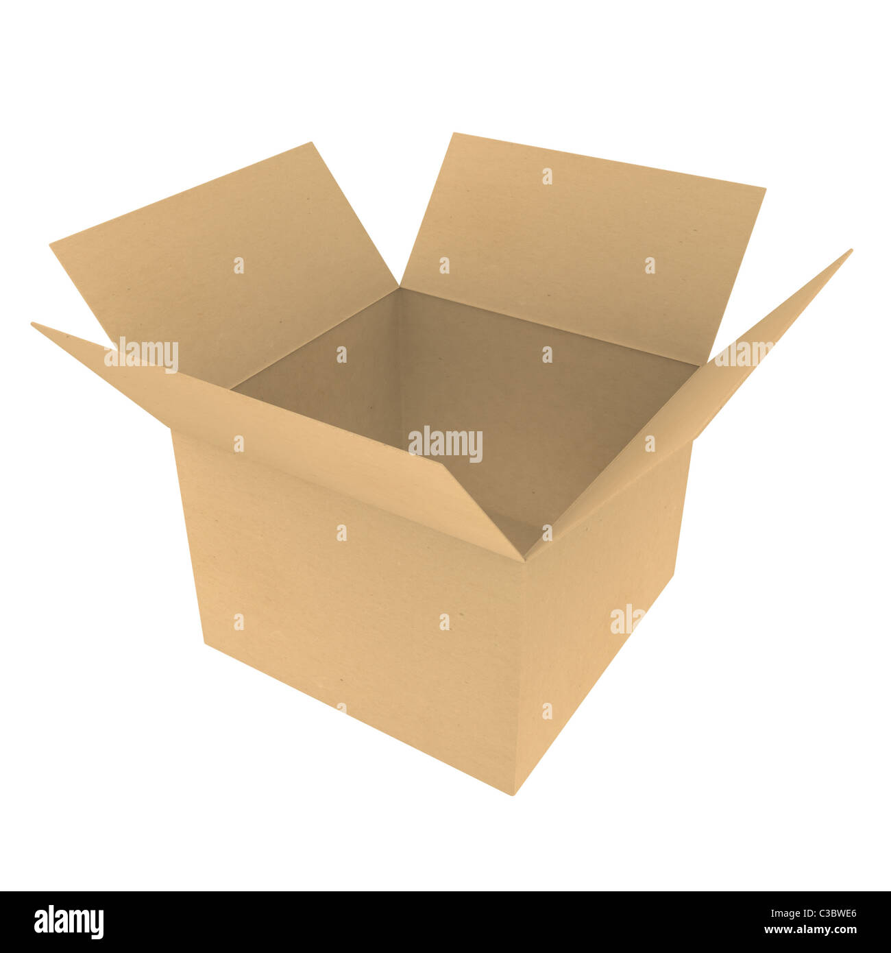Open cardboard box Stock Photo - Alamy