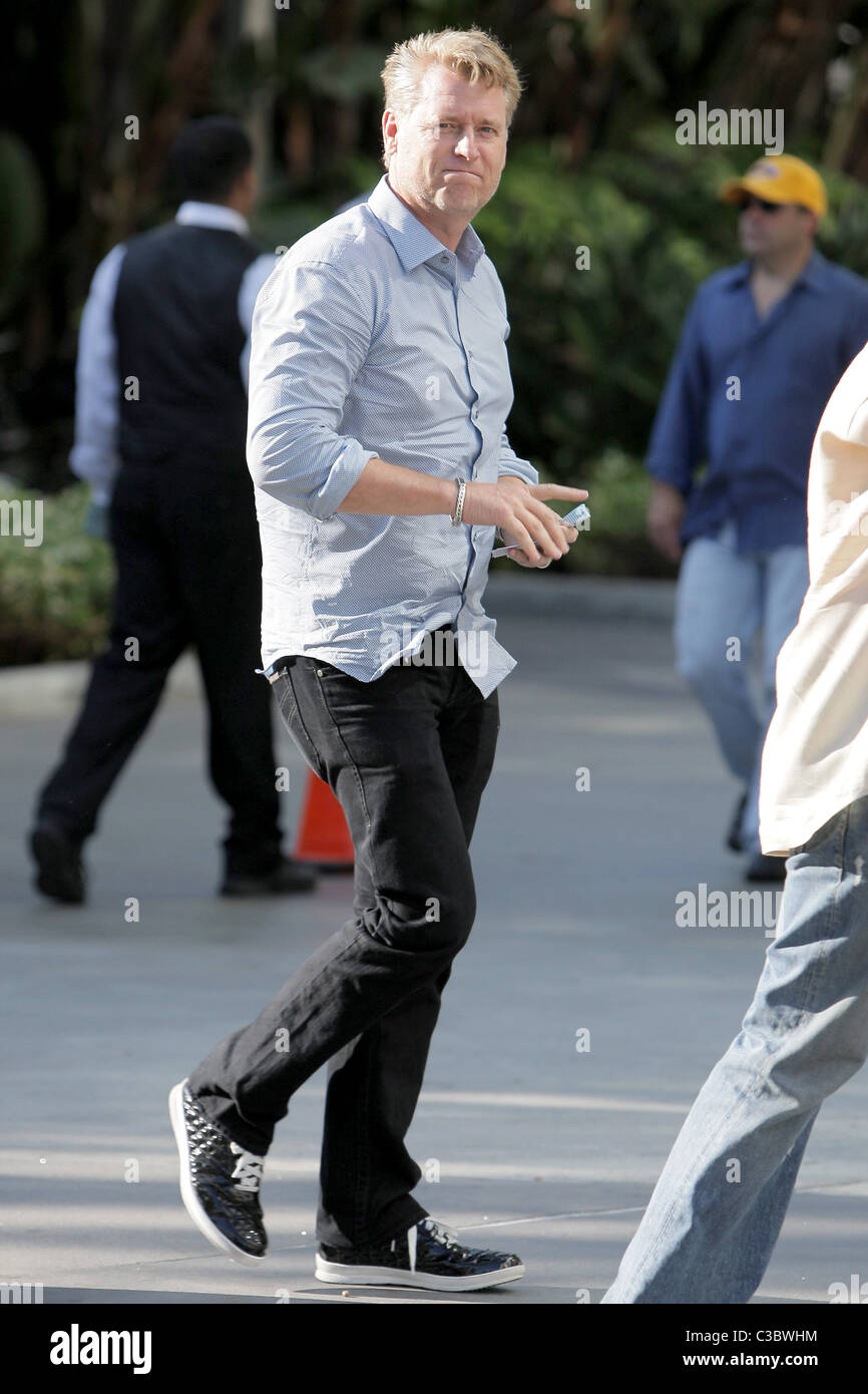 Joe Simpson arriving at the first game of the NBA National Championship ...