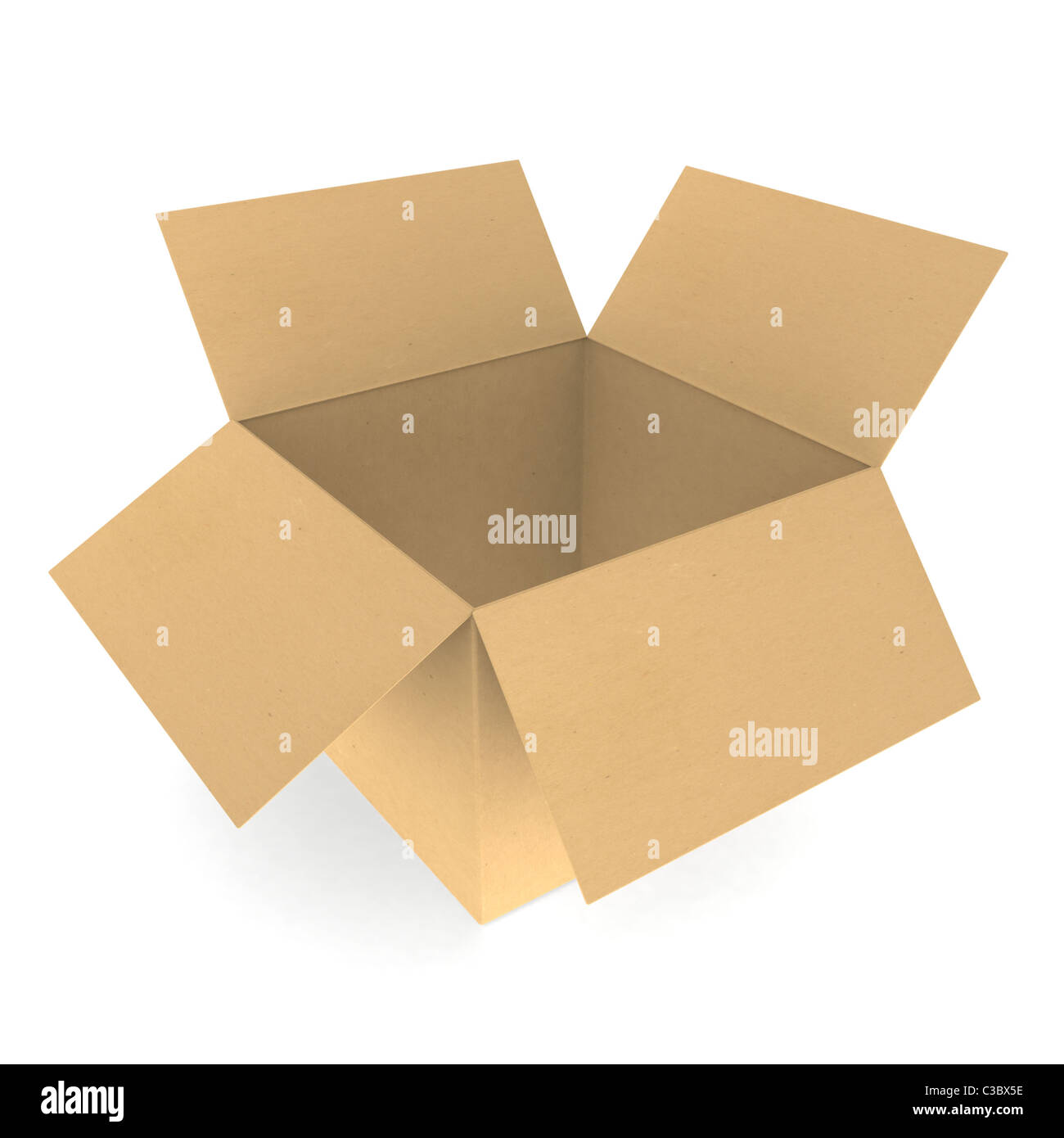 Open cardboard box Stock Photo - Alamy