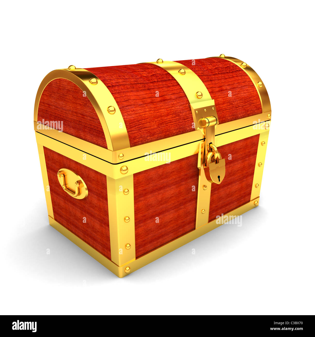 Wooden treasure chest Stock Photo - Alamy