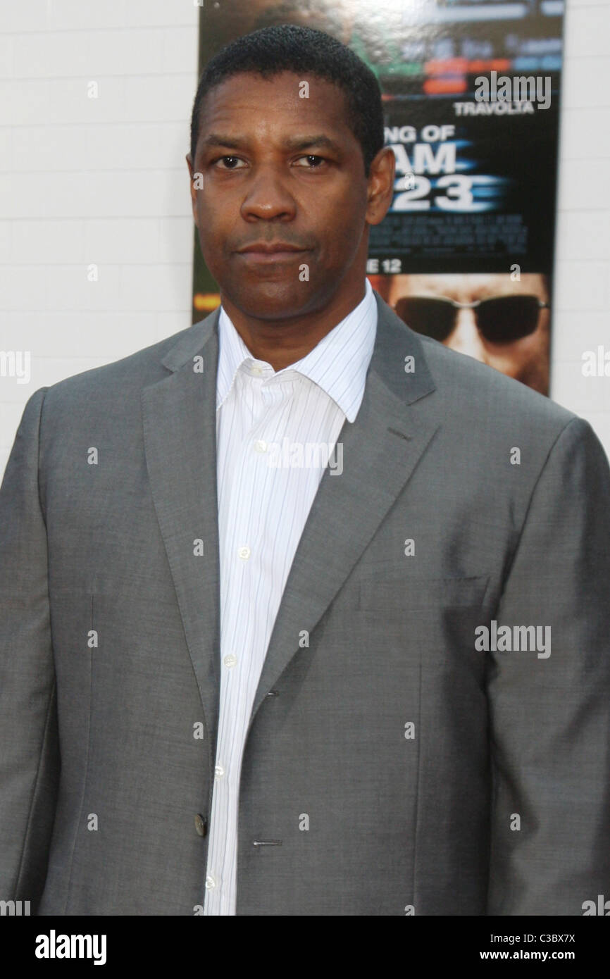 Denzel Washington Los Angeles Premiere of 'The Taking of Pelham 123' at ...