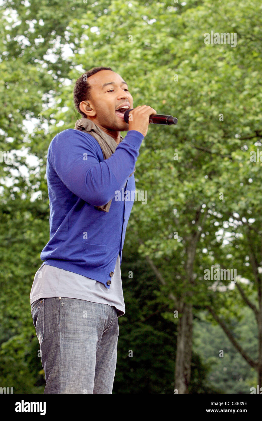John Legend performs live on 'Good Morning America's Summer Concert ...