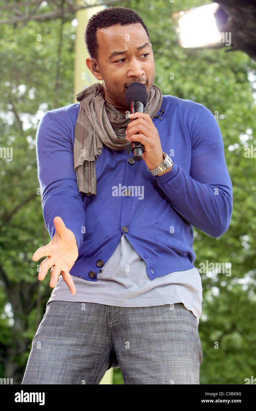 John Legend performs live on 'Good Morning America's Summer Concert ...