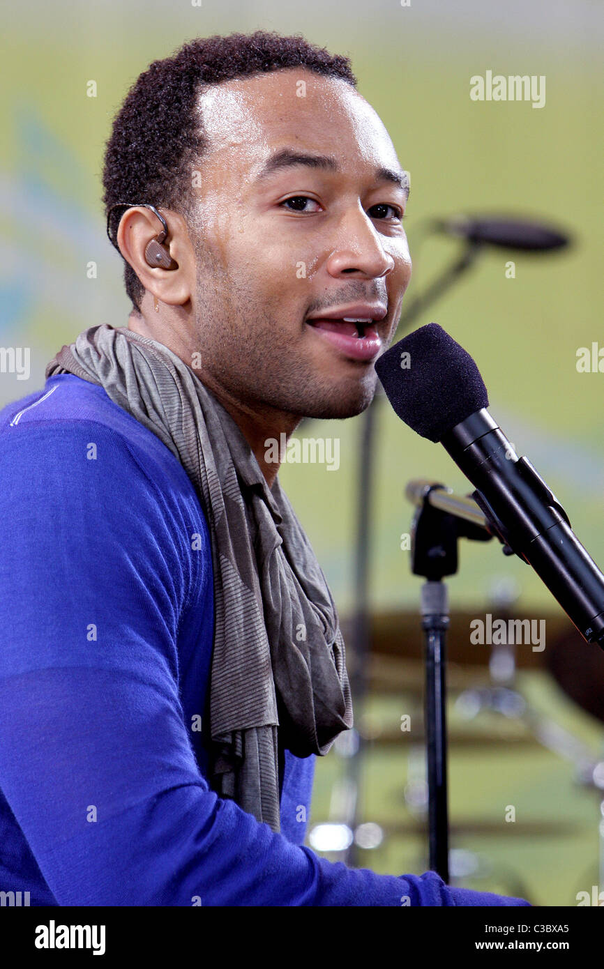 John Legend performs live on 'Good Morning America's Summer Concert ...