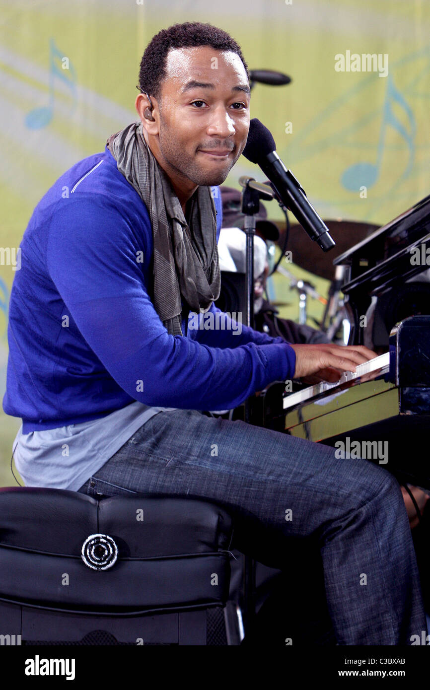 John Legend performs live on 'Good Morning America's Summer Concert ...