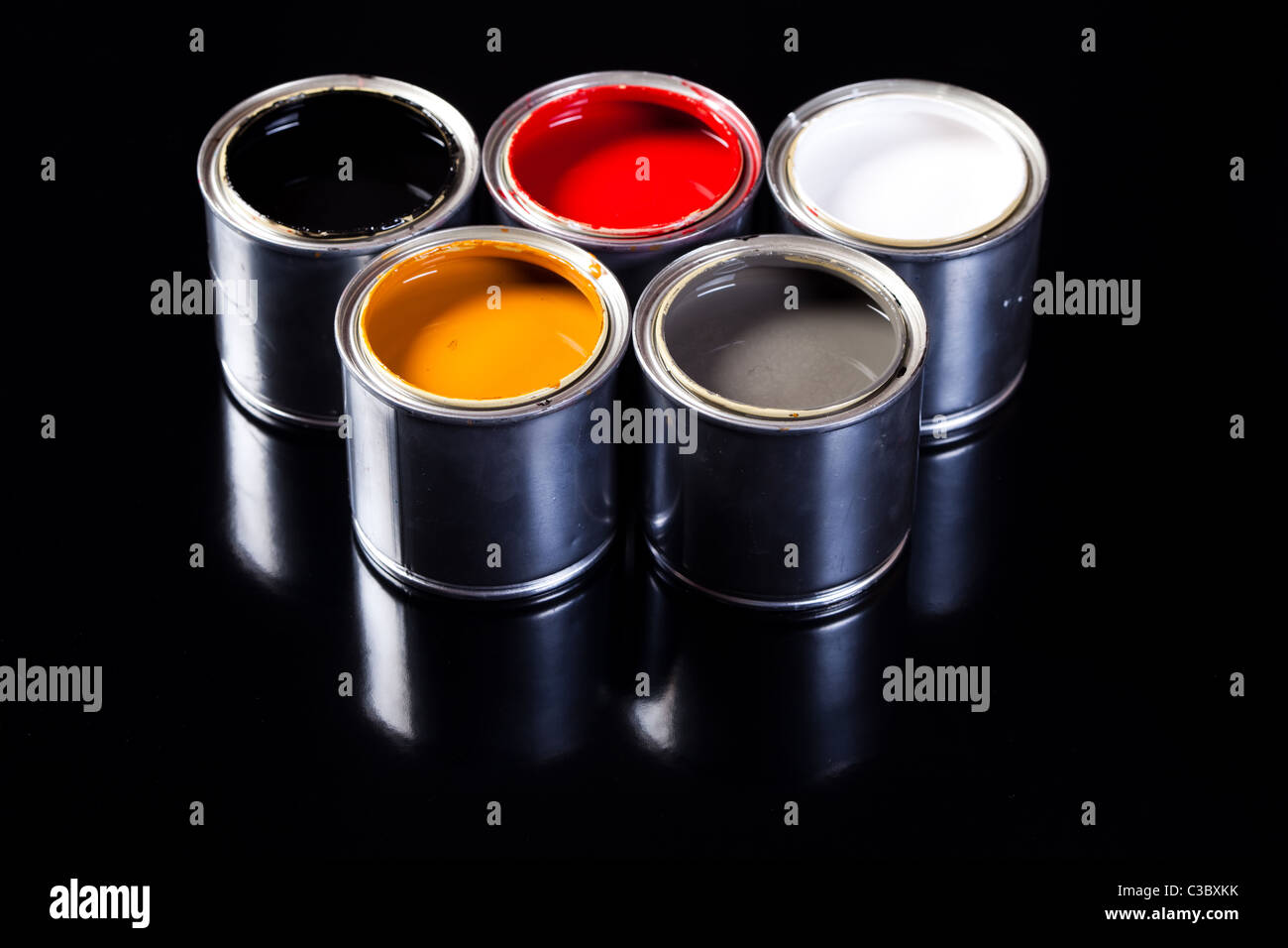 cans of paint Stock Photo - Alamy