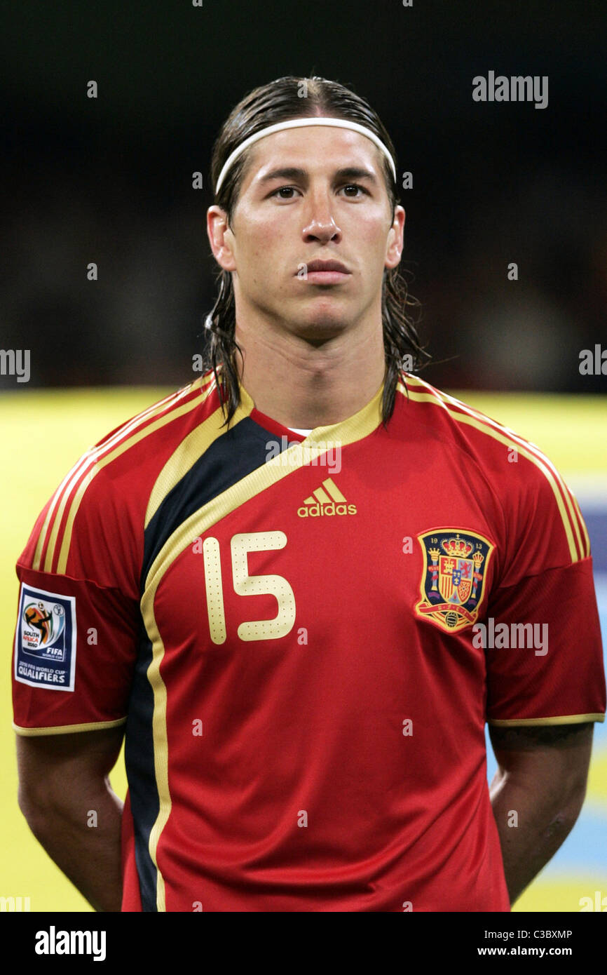Sergio Ramos Spain Vs Turkey held at the Santiago Bernabeu Stadium ...