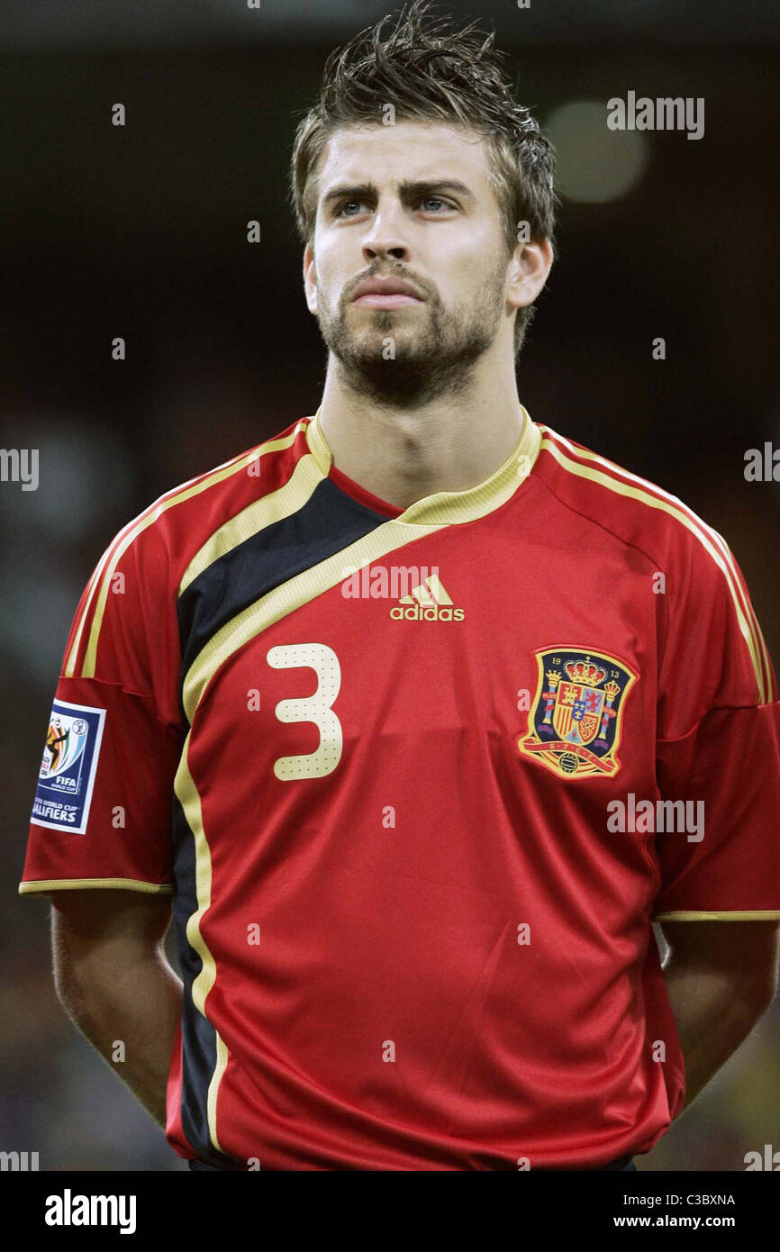 Gerard Pique Spain Vs Turkey held at the Santiago Bernabeu Stadium ...