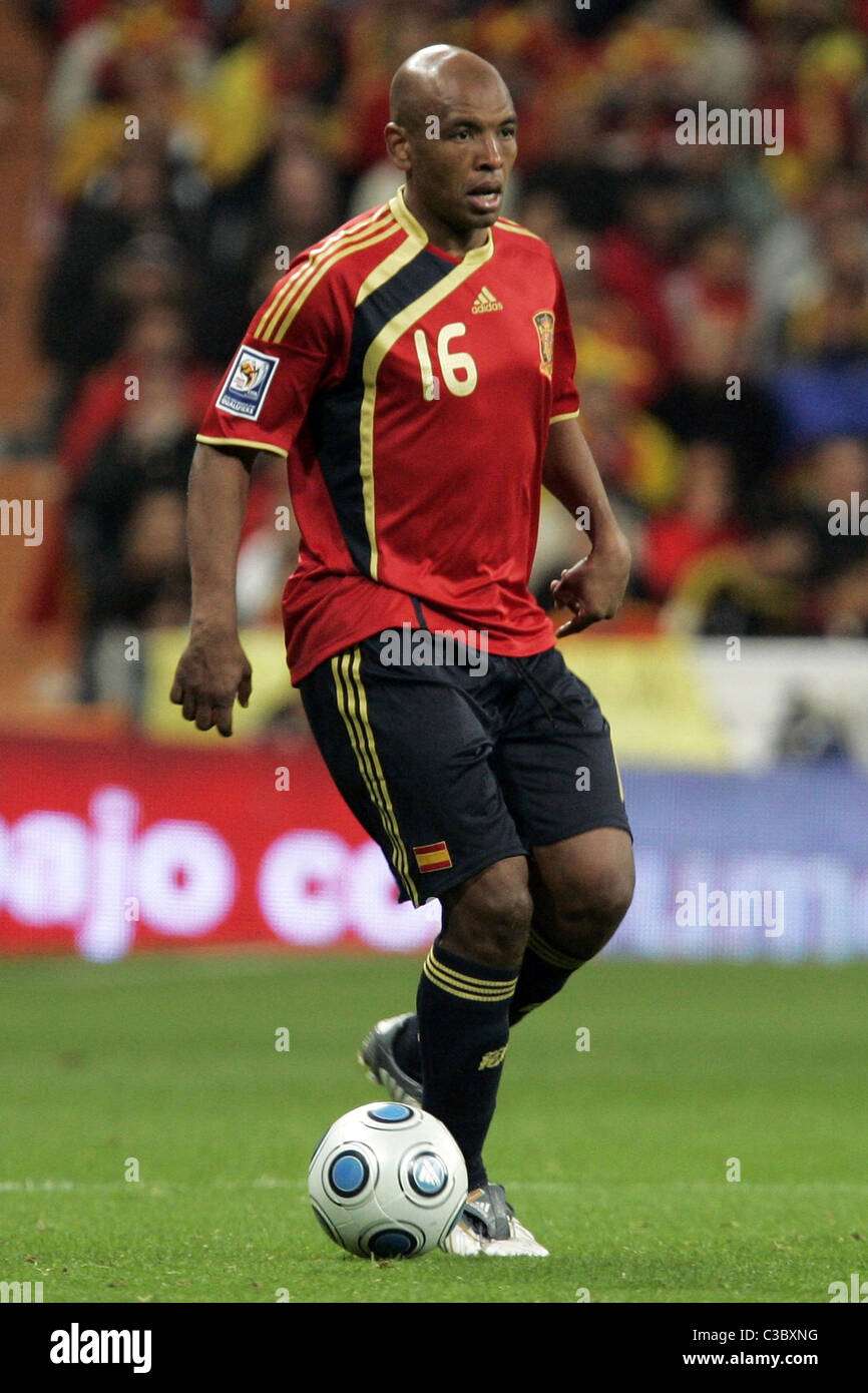 Marcos Senna Spain Vs Turkey held at the Santiago Bernabeu Stadium ...