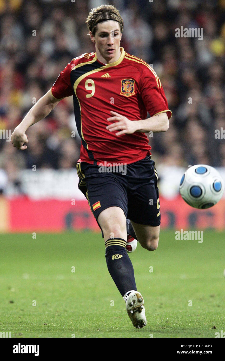 Fernando Torres Spain Vs Turkey held at the Santiago Bernabeu Stadium ...