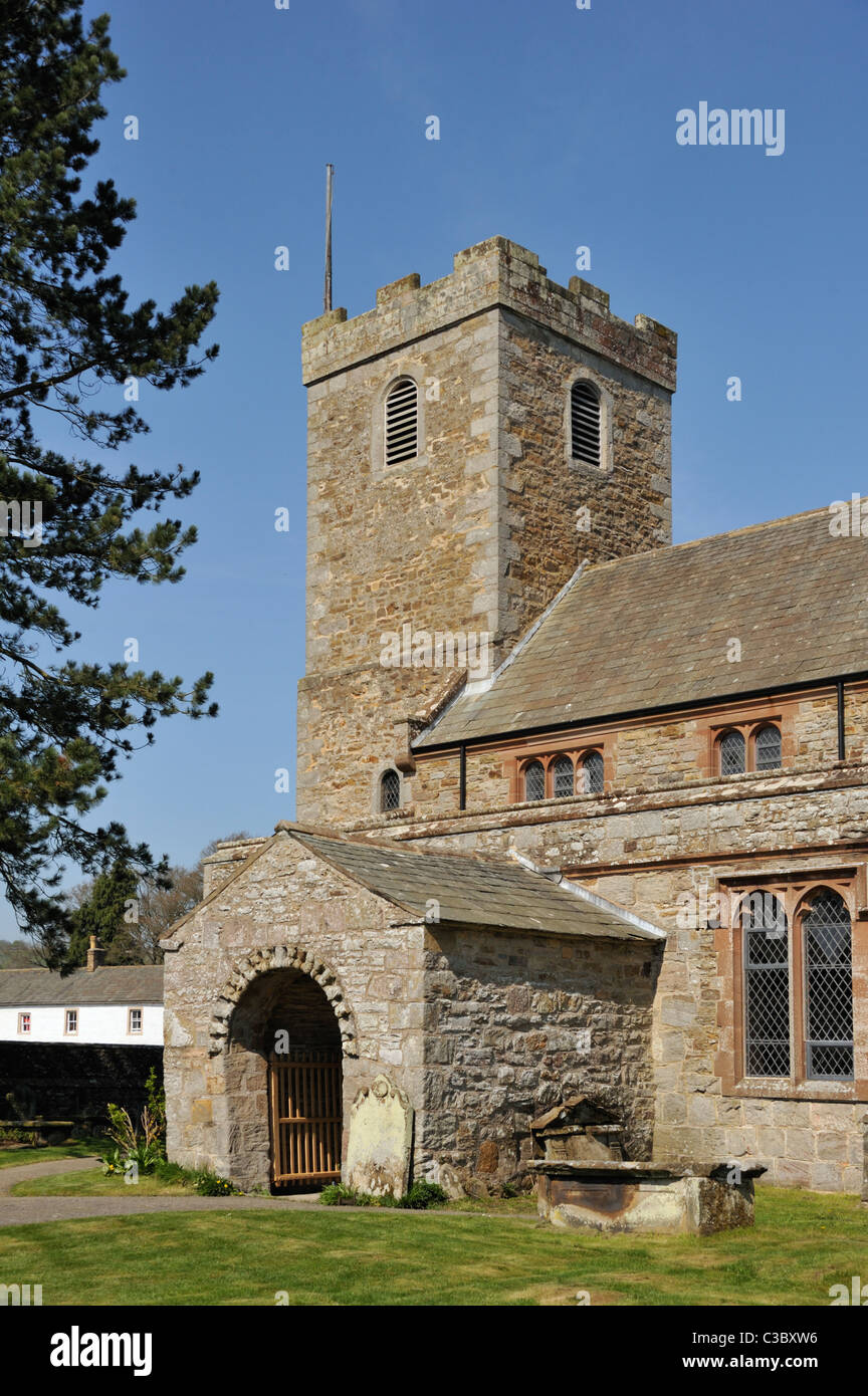 West tower and South porch, Church of Saint Kentigern. Caldbeck ...