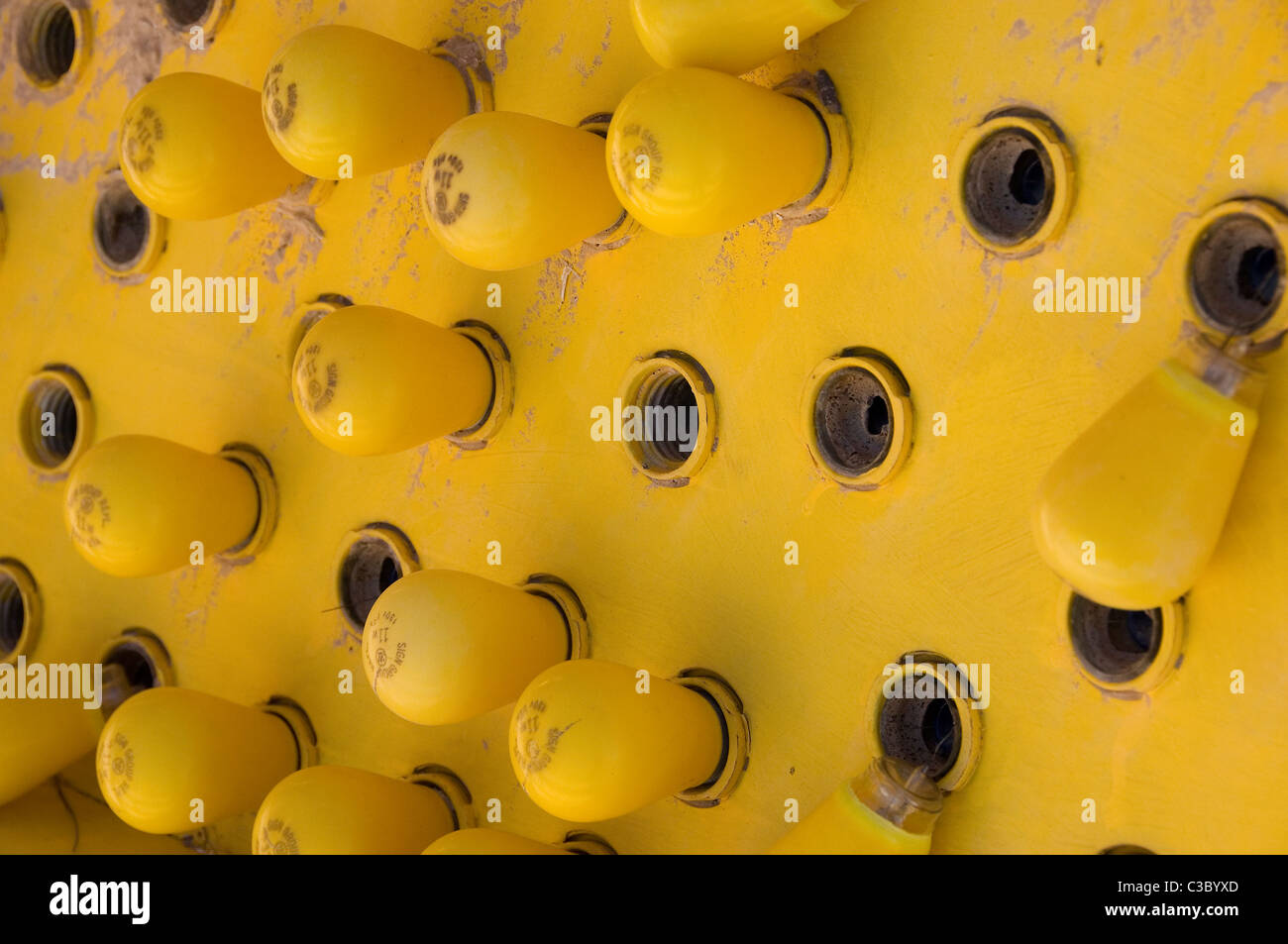 Yellow Light Bulbs Stock Photo - Alamy