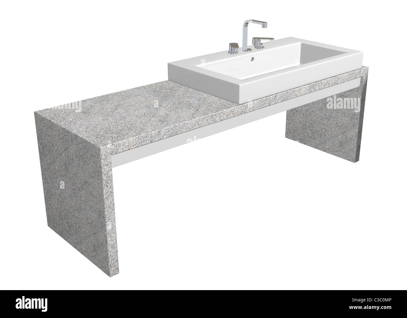 Stone to make the sink Cut Out Stock Images & Pictures - Alamy