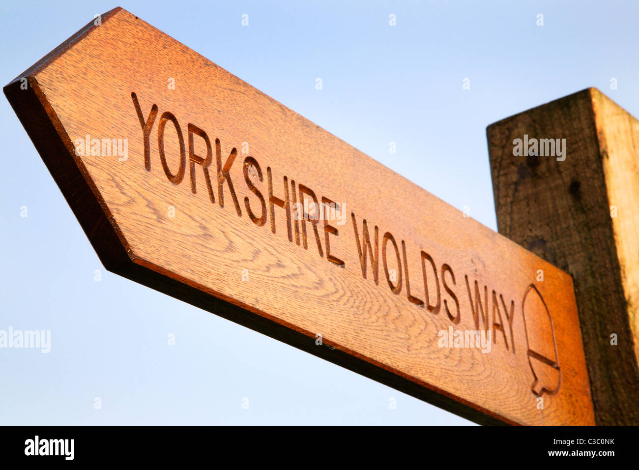 Yorkshire Wolds Way Sign Yorkshire Wolds East Riding of Yorkshire ...