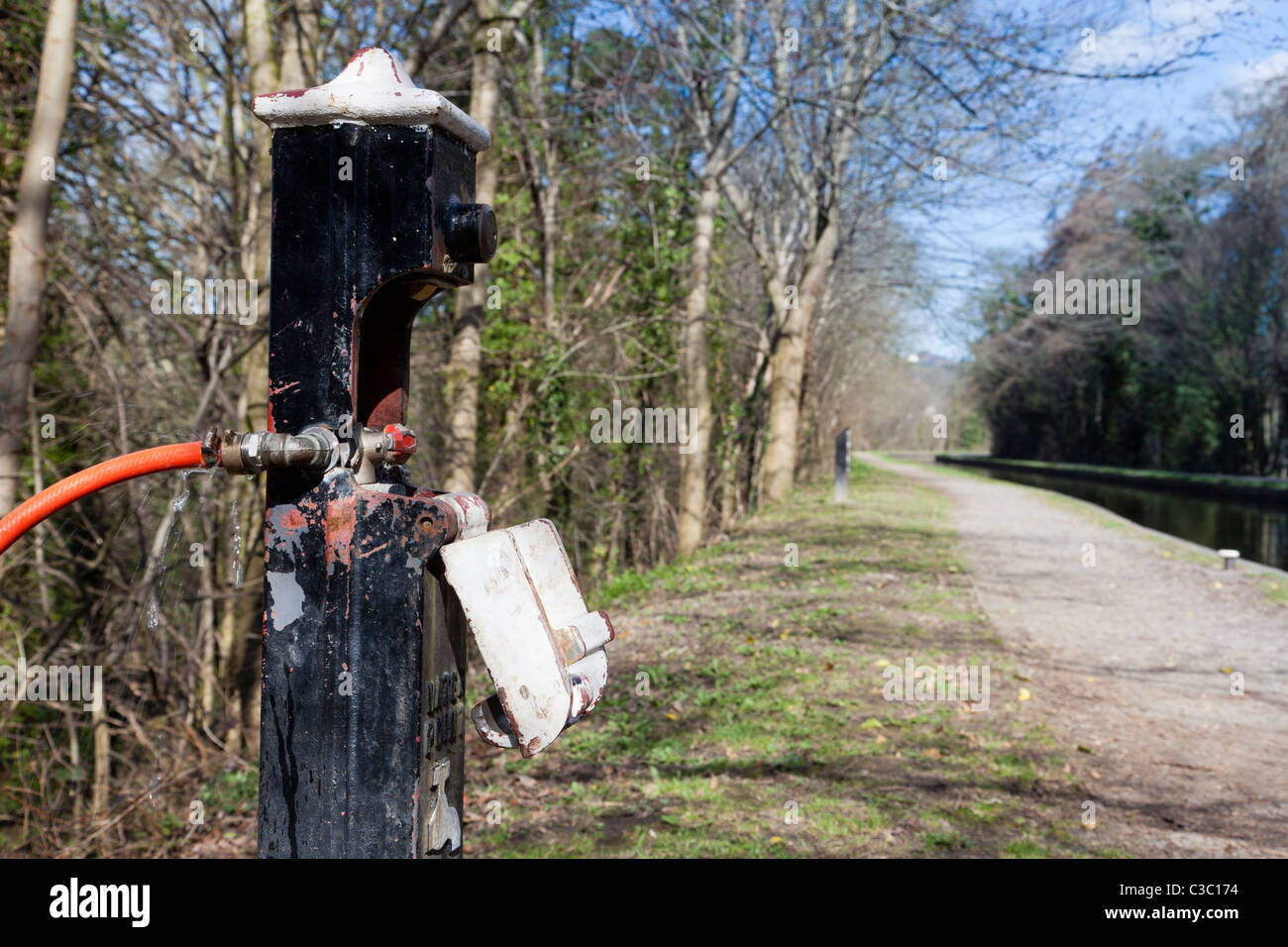 BWB Waterpoint at canal side Stock Photo - Alamy
