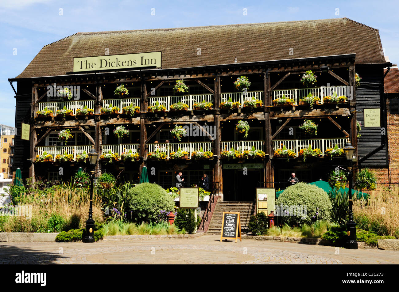 The Dickens Inn, St Katharine's Dock, London, England, UK Stock Photo ...