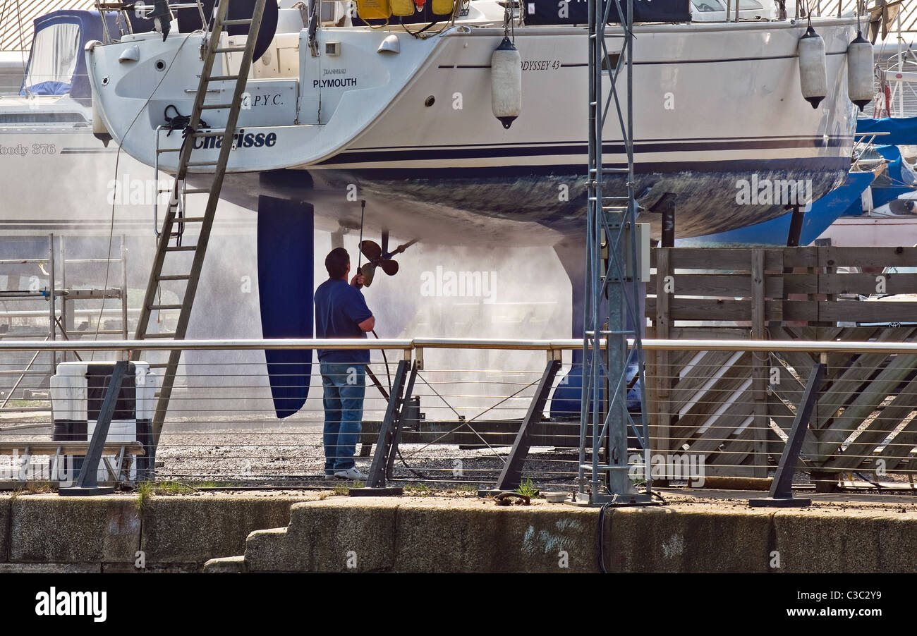 Man power washing hi-res stock photography and images - Alamy