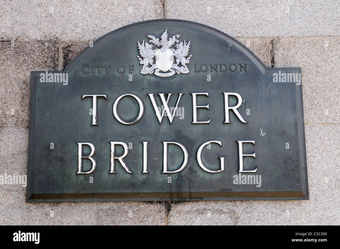 Sign tower bridge hi-res stock photography and images - Alamy