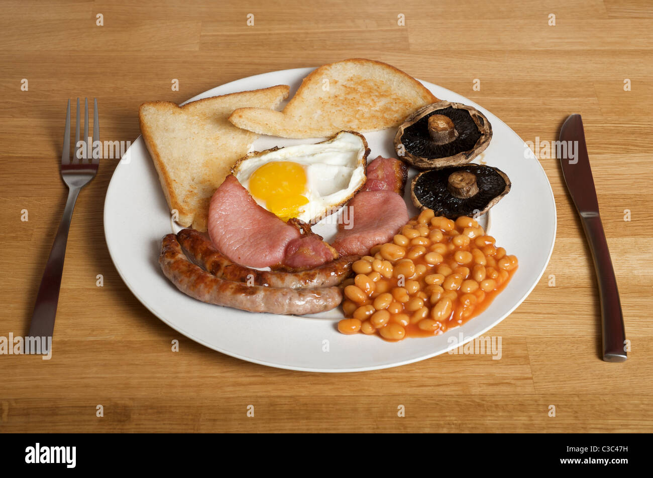 Fried English breakfast Stock Photo - Alamy